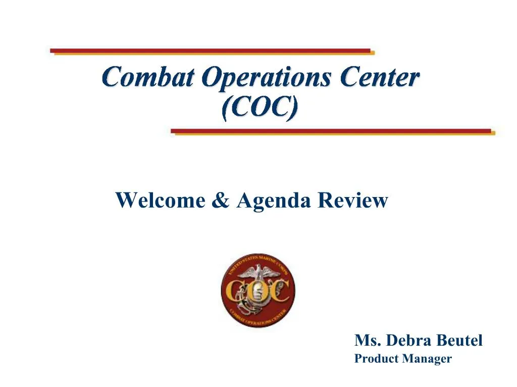 PPT - Combat Operations Center COC PowerPoint Presentation, free ...