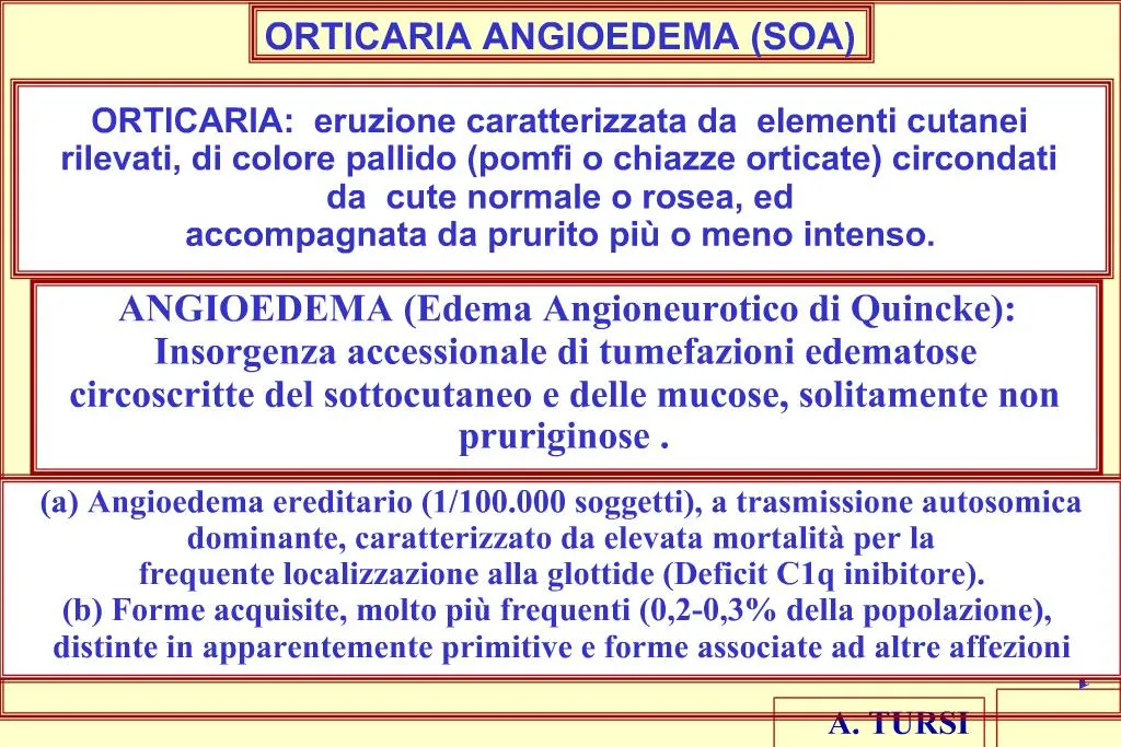 PPT - ORTICARIA ANGIOEDEMA SOA PowerPoint Presentation, free download ...