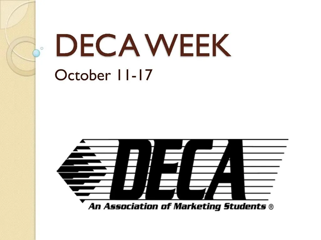 PPT - DECA WEEK PowerPoint Presentation, free download - ID:645635