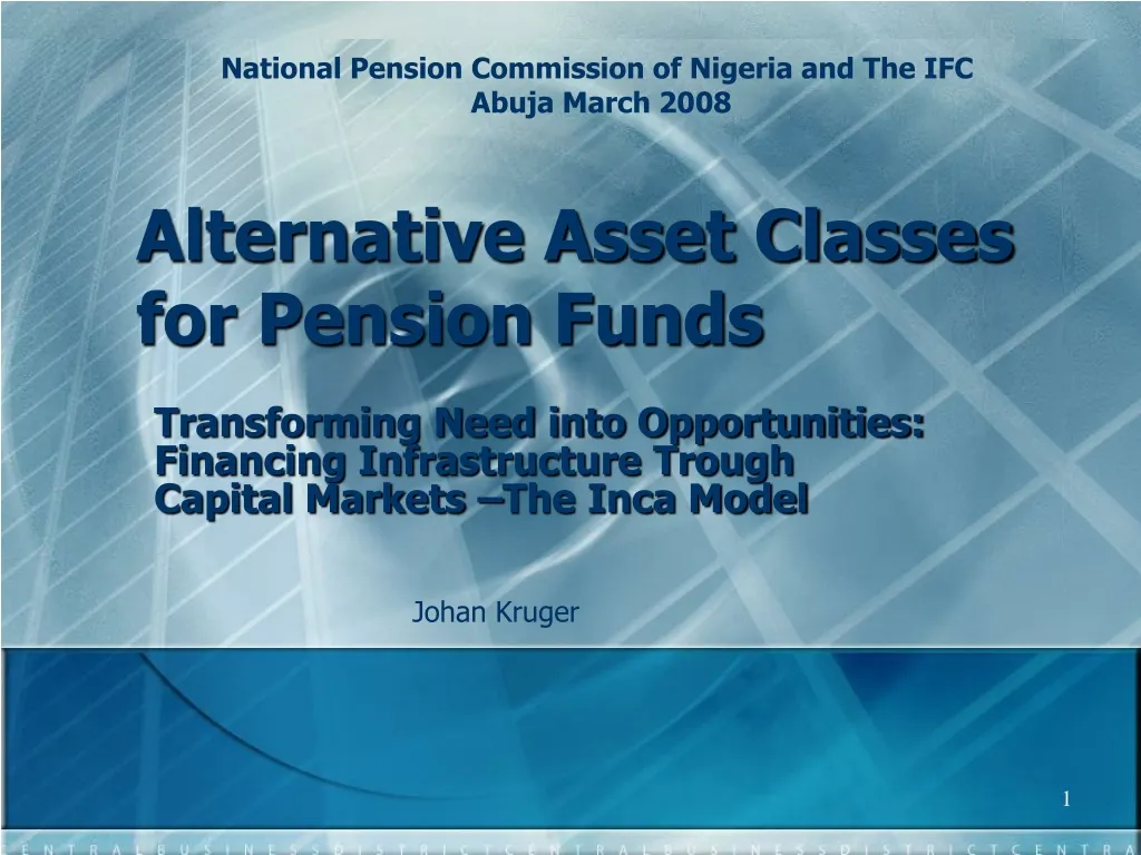 PPT - Alternative Asset Classes for Pension Funds PowerPoint ...