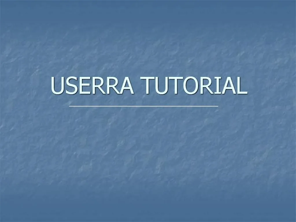 PPT - USERRA TUTORIAL PowerPoint Presentation, free download - ID:653403