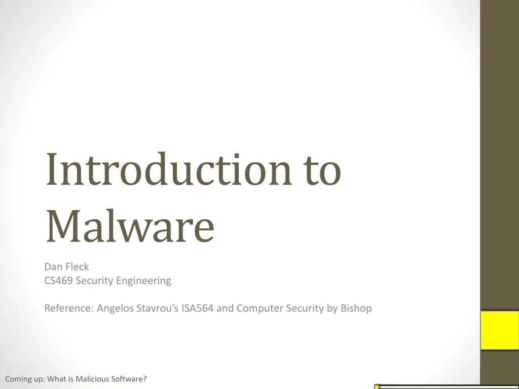 PPT - Introduction to Malware PowerPoint Presentation, free download ...