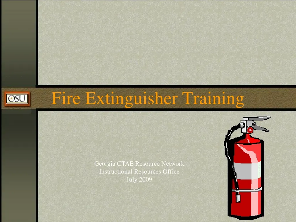 PPT - Fire Extinguisher Training PowerPoint Presentation, free download ...