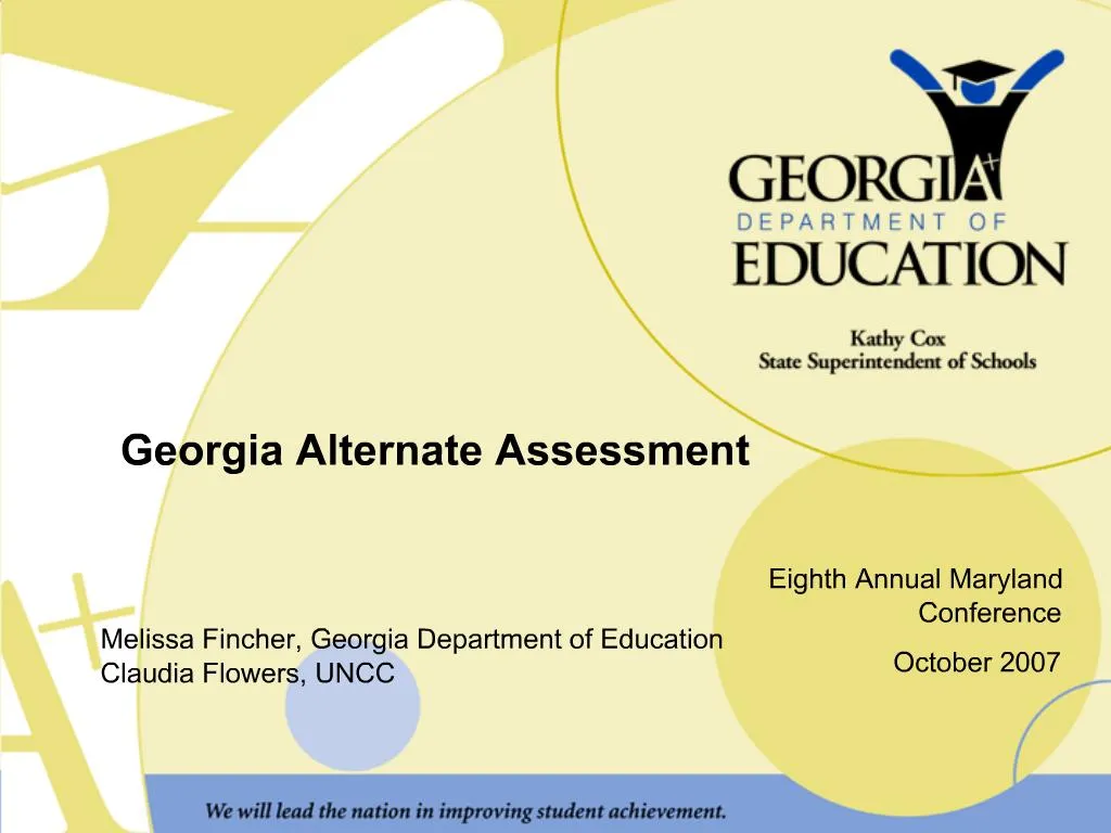 PPT - Georgia Alternate Assessment PowerPoint Presentation, free ...