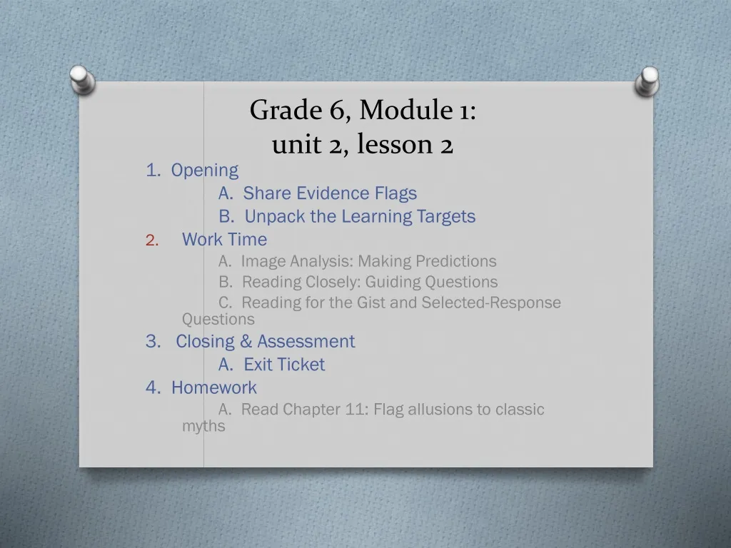PPT - Grade 6, Module 1: unit 2, lesson 2 PowerPoint Presentation, free ...