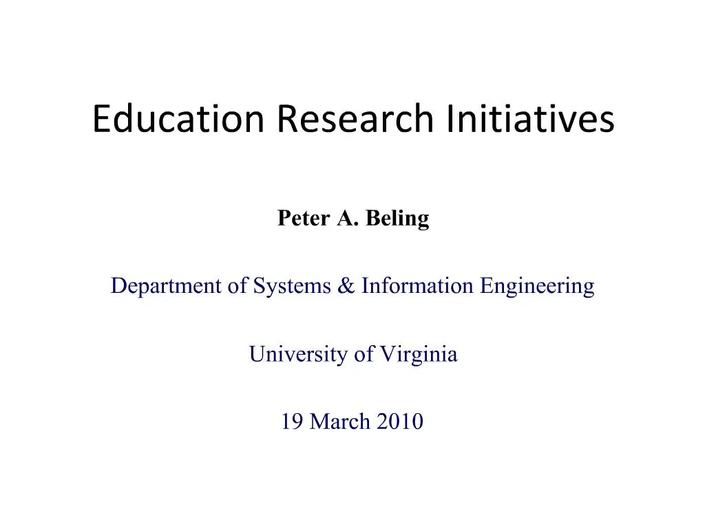 PPT - Education Research Initiatives PowerPoint Presentation, free ...