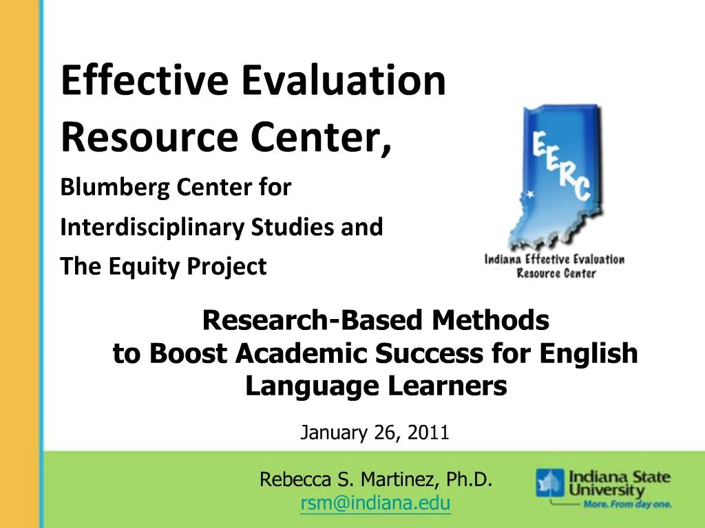 PPT - Effective Evaluation Resource Center PowerPoint Presentation ...