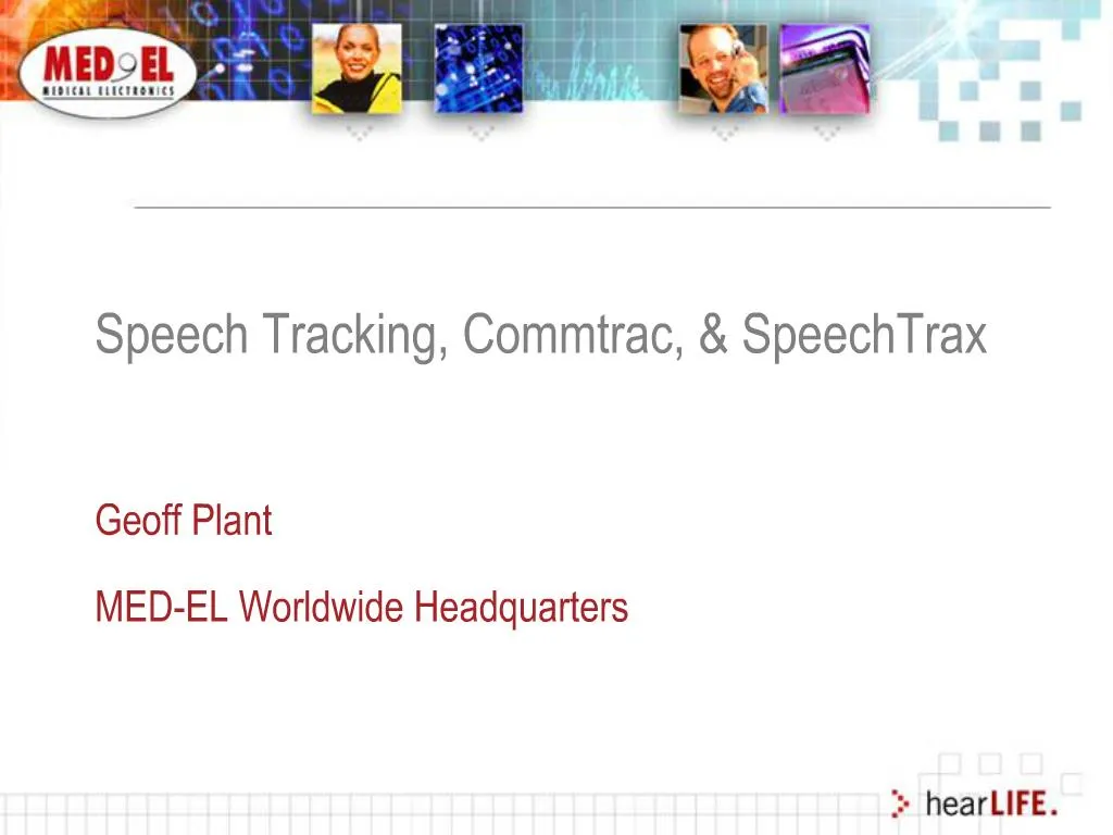 PPT - Speech Tracking, Commtrac, SpeechTrax PowerPoint Presentation ...