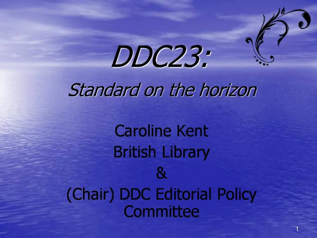 PPT - DDC23: PowerPoint Presentation, free download - ID:679662