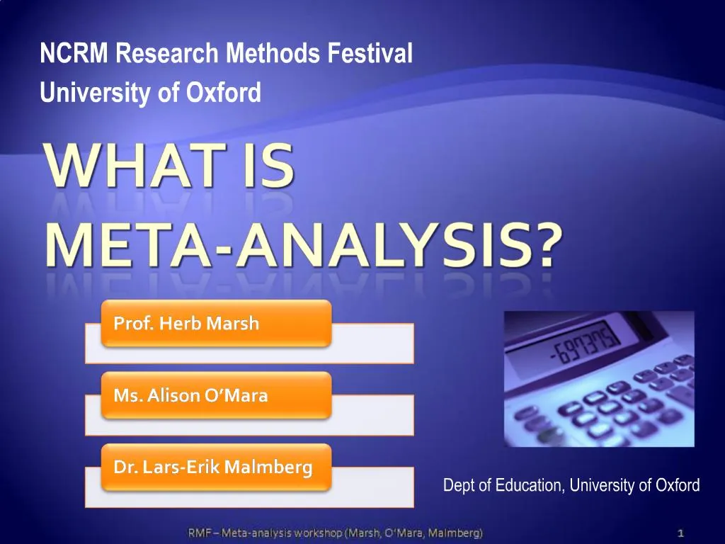 PPT - What is Meta-analysis PowerPoint Presentation, free download - ID ...