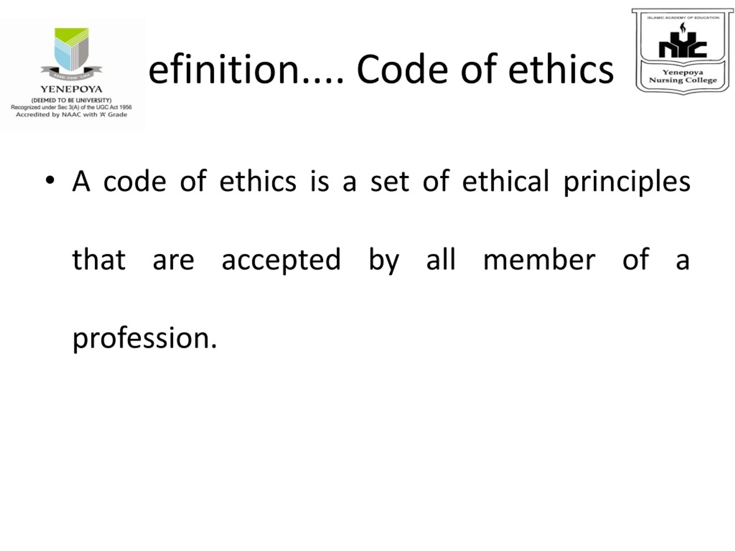 Ethics Definition