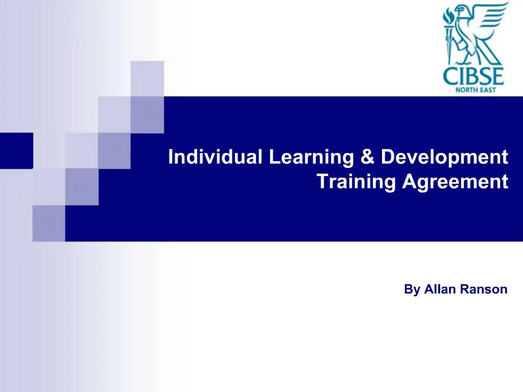 PPT - Individual Learning Development Training Agreement PowerPoint ...