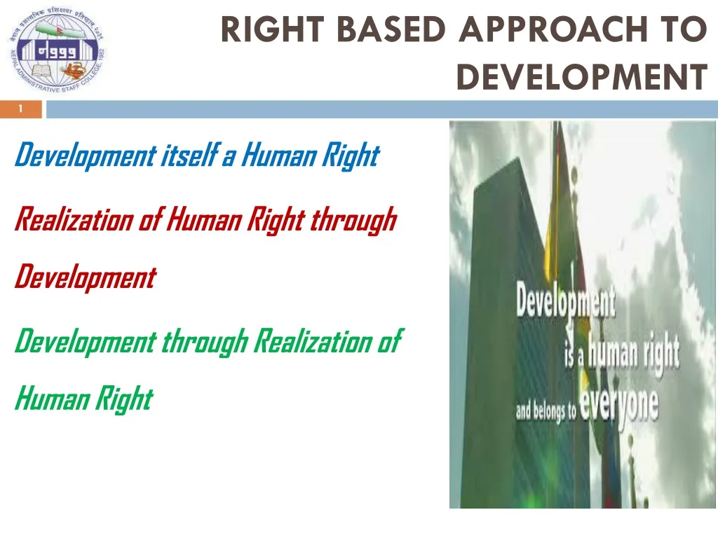 PPT - RIGHT BASED APPROACH TO DEVELOPMENT PowerPoint Presentation, free ...