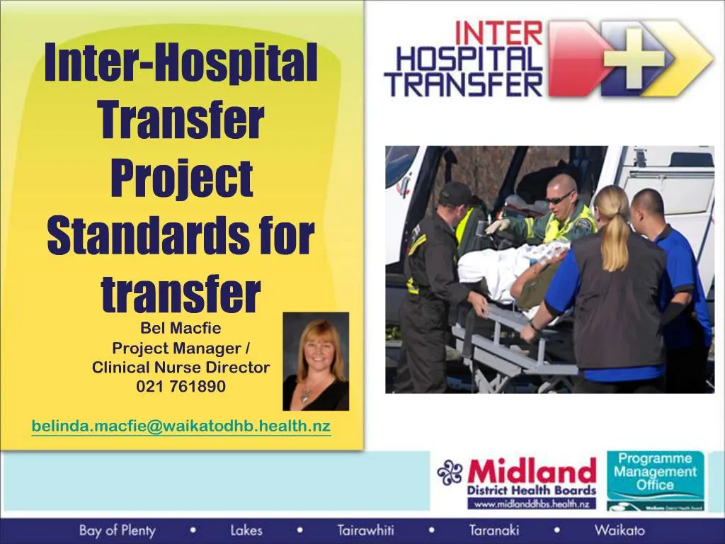 PPT - Inter-Hospital Transfer Project Standards for transfer PowerPoint ...