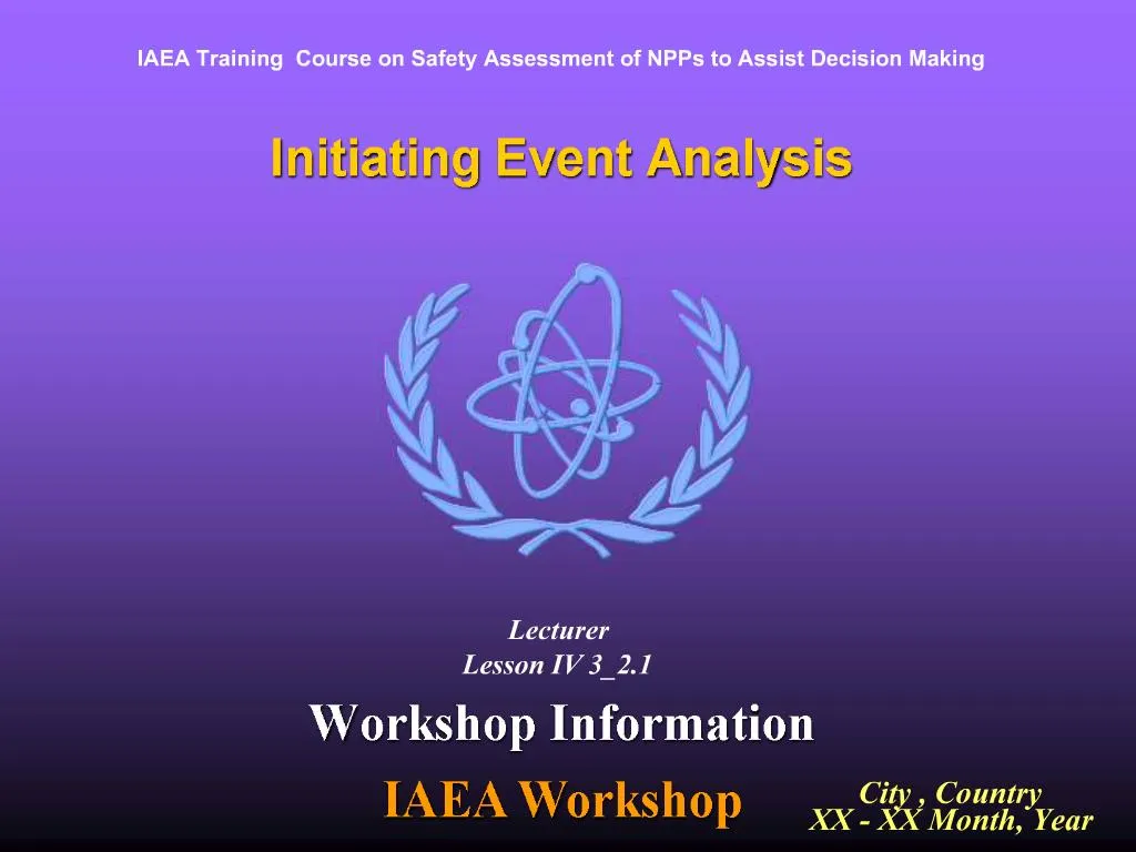PPT - Initiating Event Analysis PowerPoint Presentation, free download ...