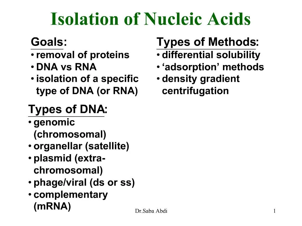 PPT - Isolation of Nucleic Acids PowerPoint Presentation, free download ...