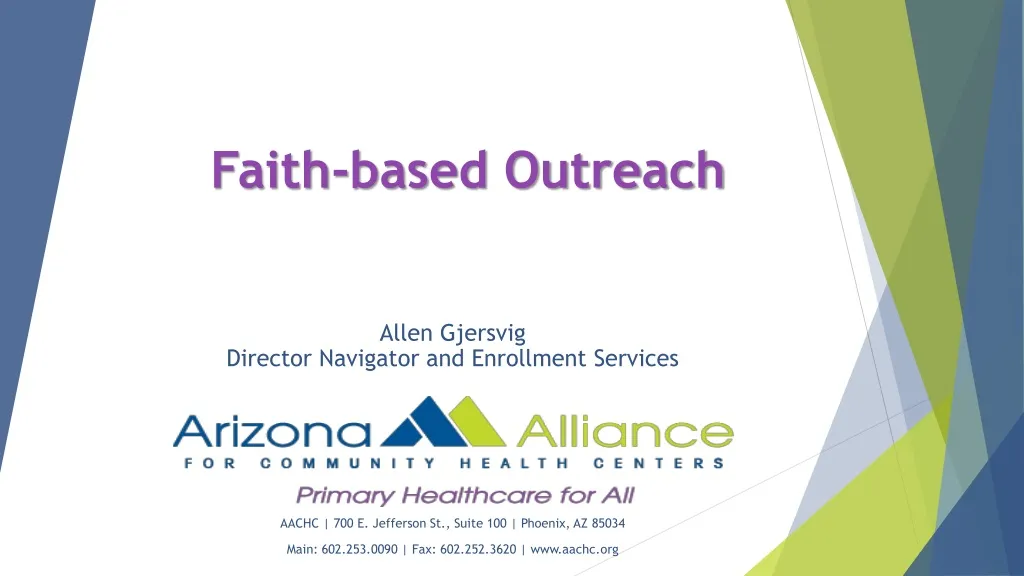 PPT - Faith-based Outreach PowerPoint Presentation, free download - ID ...