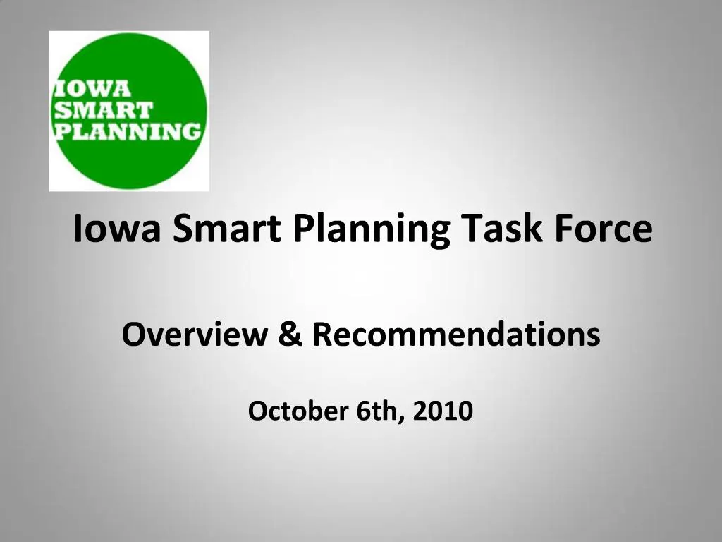 PPT - Iowa Smart Planning Task Force PowerPoint Presentation, free ...