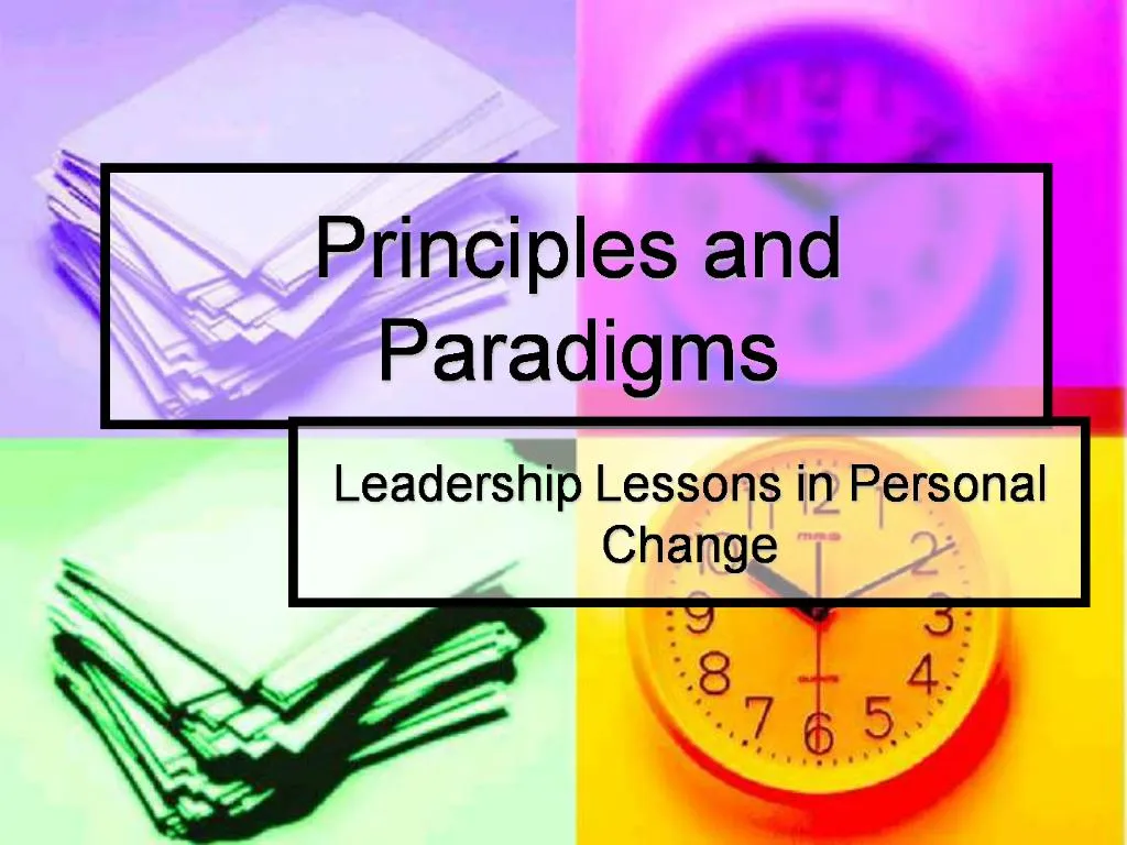 PPT - Principles and Paradigms PowerPoint Presentation, free download ...