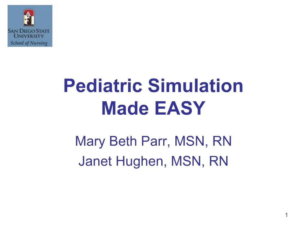 PPT - Pediatric Simulation Made EASY PowerPoint Presentation, free ...