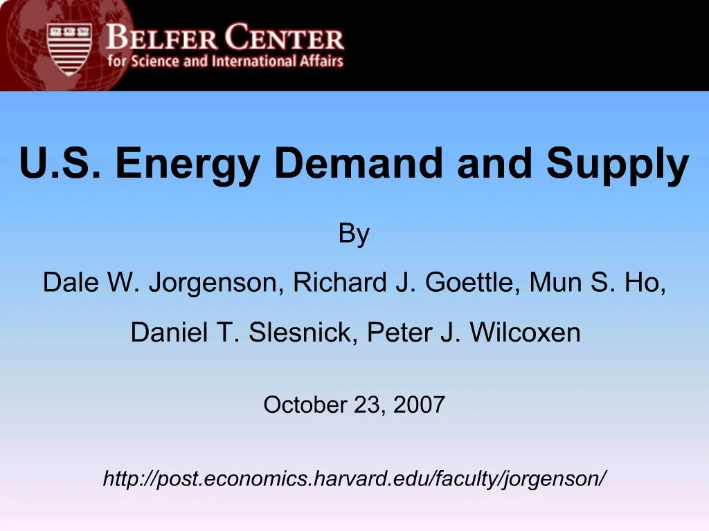 PPT - U.S. Energy Demand and Supply PowerPoint Presentation, free ...
