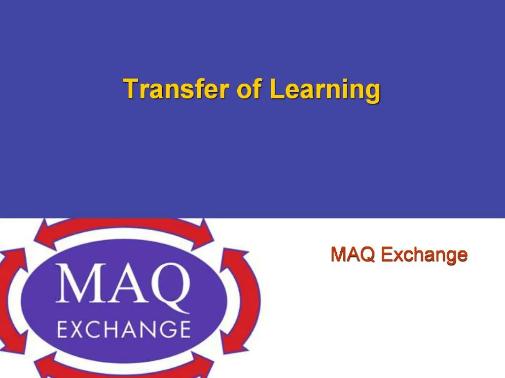 PPT - Transfer of Learning PowerPoint Presentation, free download - ID ...