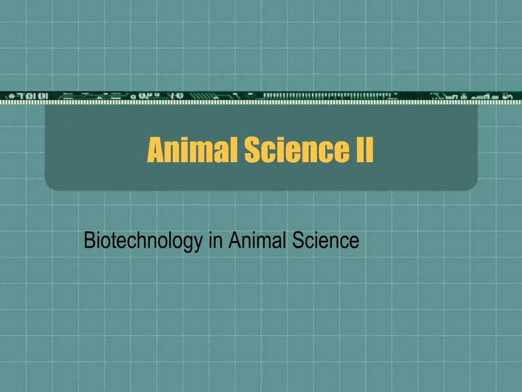 PPT - Animal Science II PowerPoint Presentation, free download - ID:704566