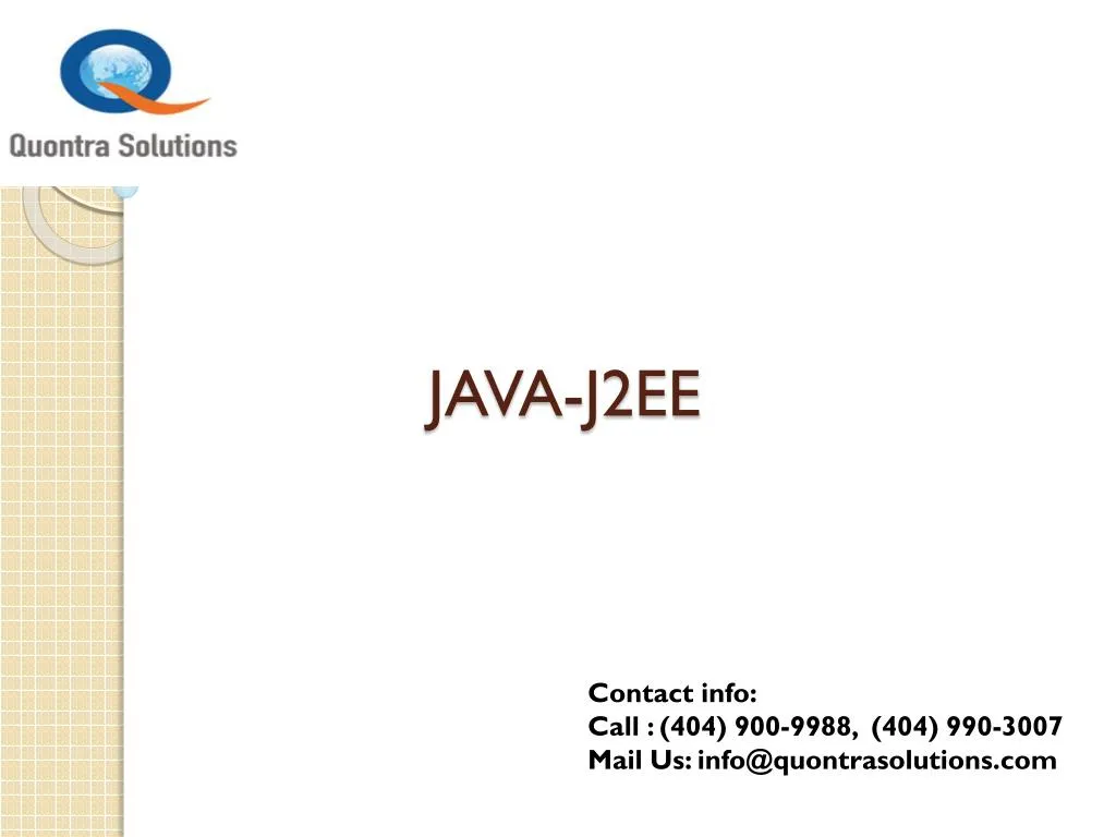 PPT - J2EE Overview by Quontra Solutions PowerPoint Presentation, free ...