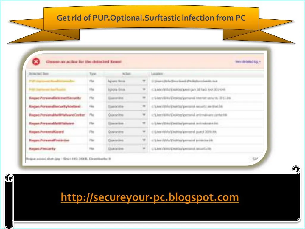 PPT - Remove PUP.Optional.Surftastic (Removal Guide) PowerPoint Presentation - ID:7133165