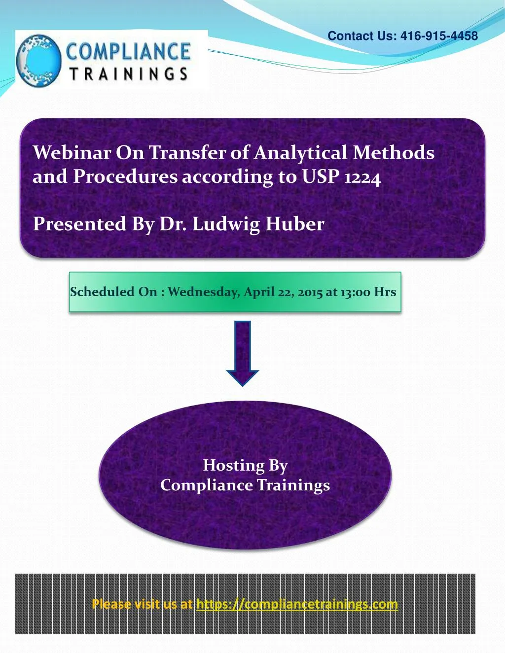 PPT - Webinar On Transfer of Analytical Methods and Procedures acc ...