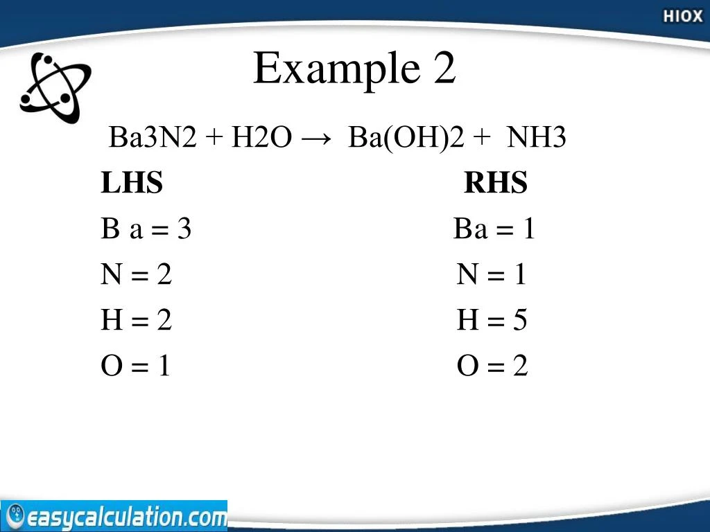 PPT - Balancing Chemical Equations PowerPoint Presentation - ID:7136687