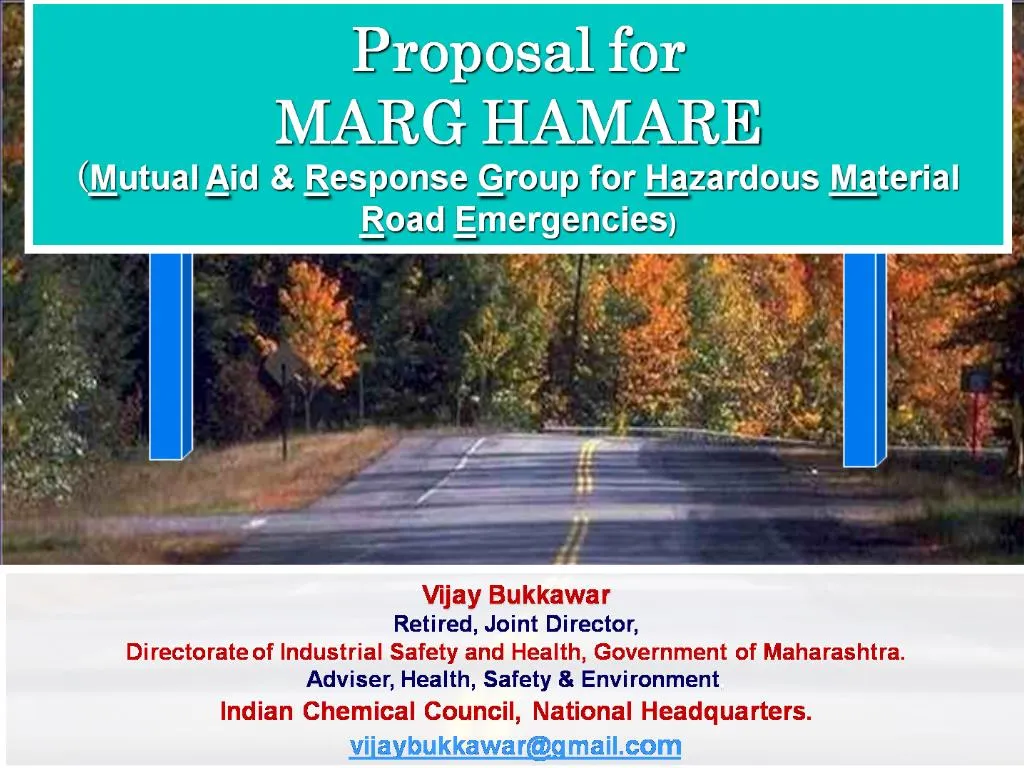 PPT - Proposal for MARG HAMARE Mutual Aid Response Group for Hazardous ...
