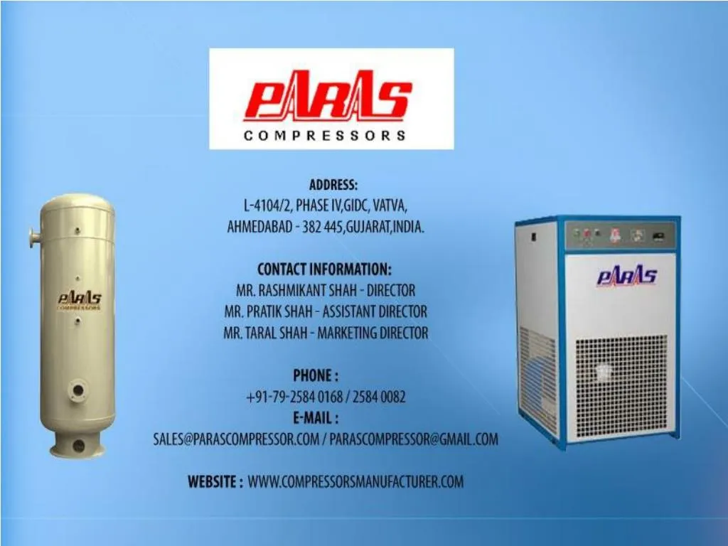 PPT - Industrial air compressor,Air compressor PowerPoint Presentation ...