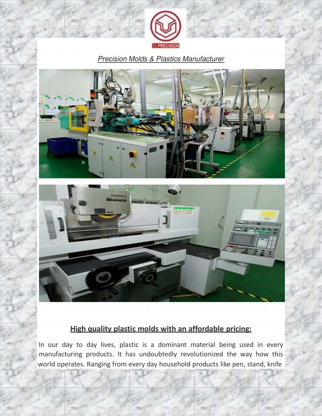 PPT - High quality plastic molds with an affordable pricing PowerPoint ...