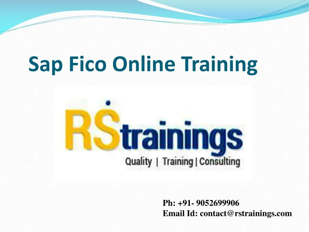 PPT - SAP FICO Training in Hyderabad | SAP FICO Online Training ...