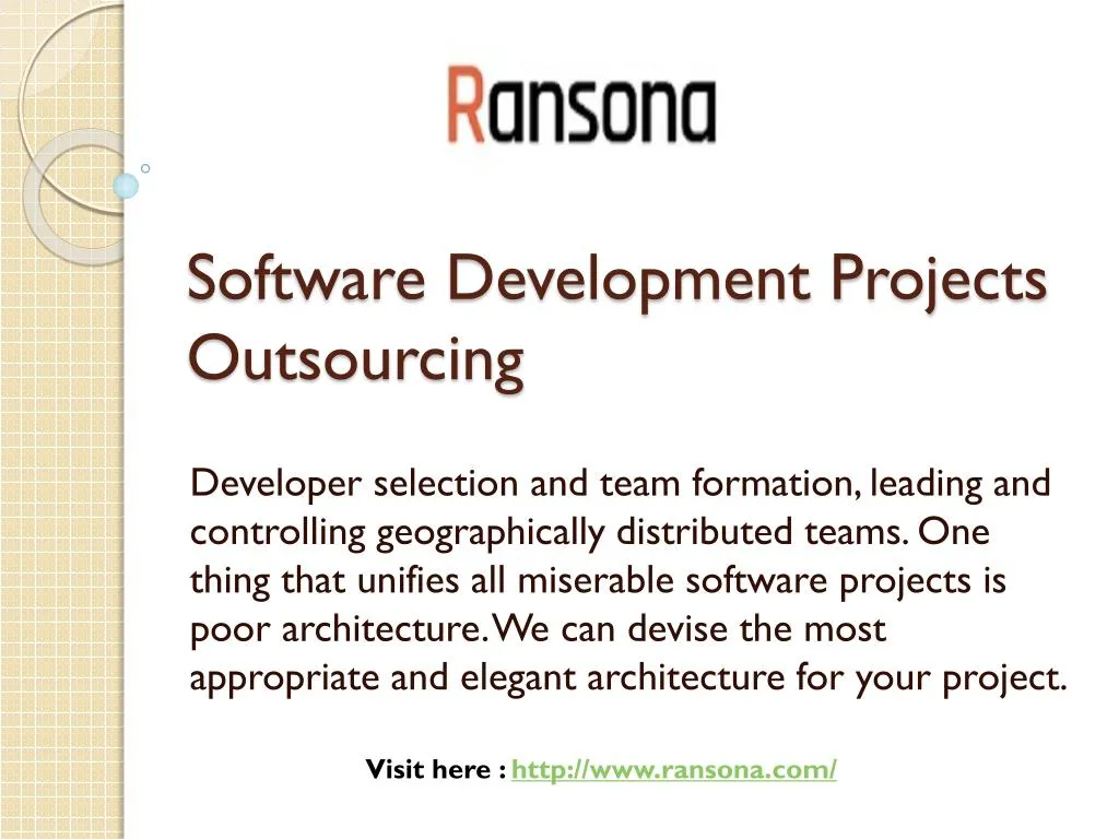 PPT - Software Development Projects Outsourcing PowerPoint Presentation ... PPT - Software Development Projects Outsourcing PowerPoint Presentation ...