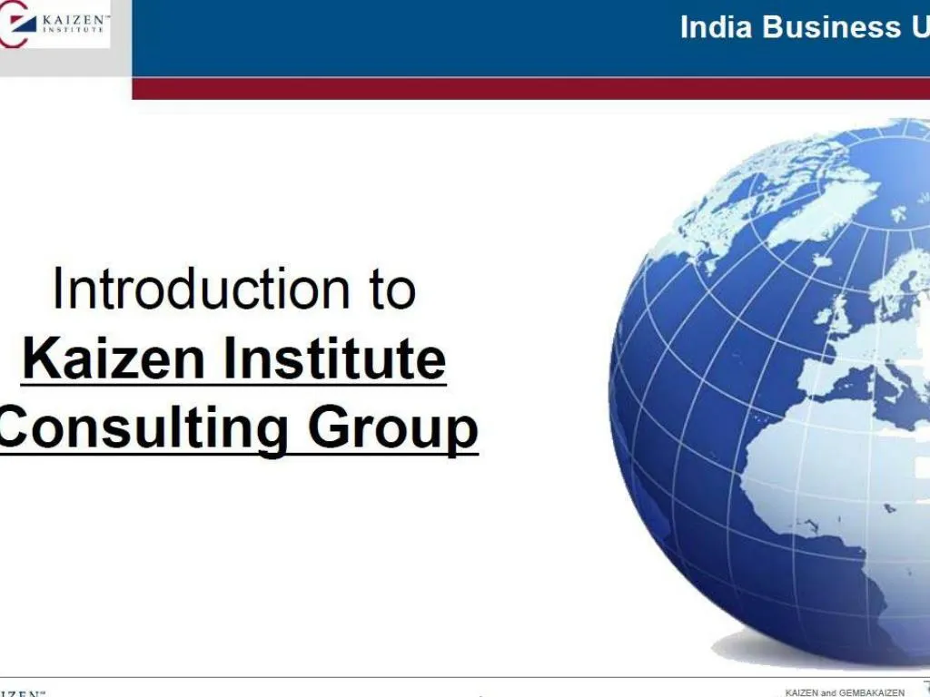 PPT - Introduction to Kaizen Institute Consulting Group PowerPoint ...