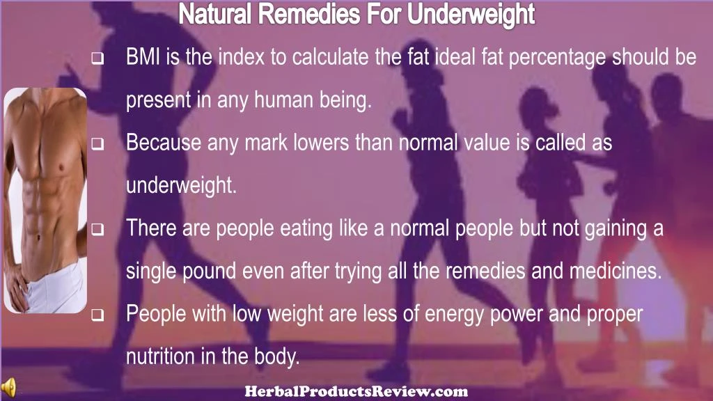 PPT - Natural Remedies For Underweight Problem Without Any Adverse ...