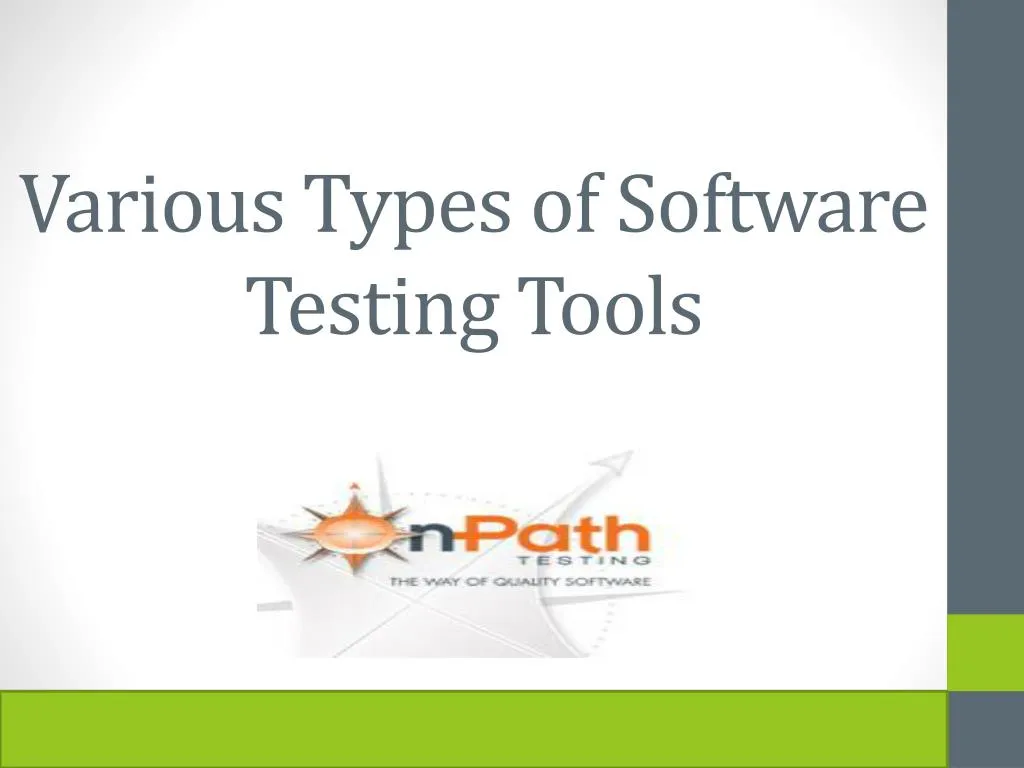 PPT - Various Types of Software Testing Tools PowerPoint Presentation ...