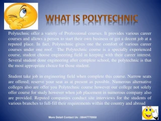 PPT - Admission in Top Polytechnic College in India PowerPoint ...