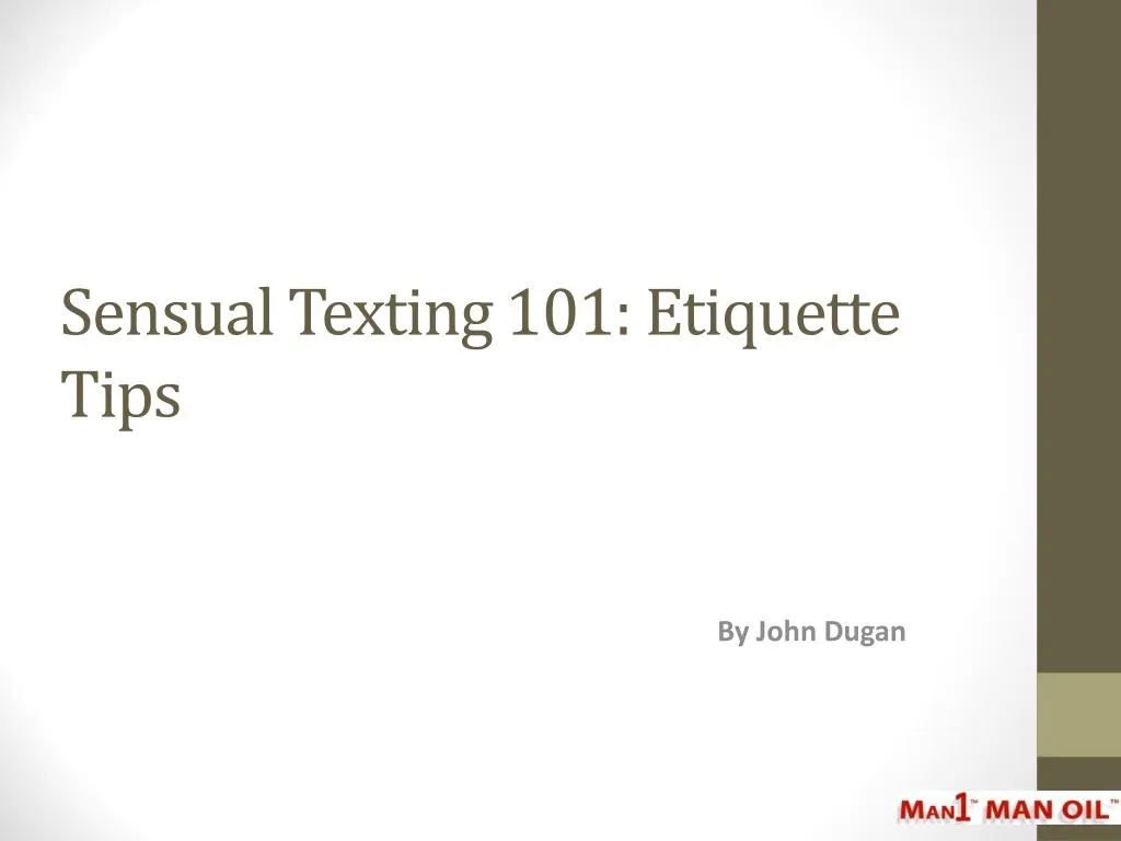 PPT - Sensual Texting 101 - Etiquette Tips PowerPoint Presentation, free download - ID:7154728