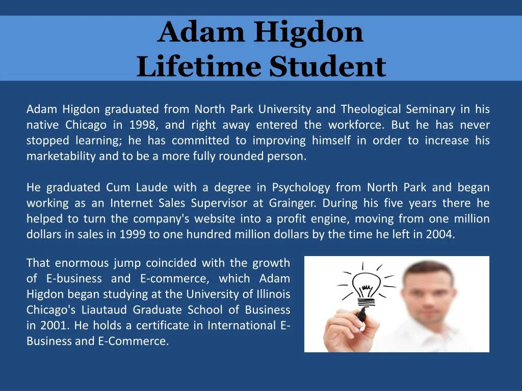PPT - Adam Higdon - Lifetime Student PowerPoint Presentation, free ...