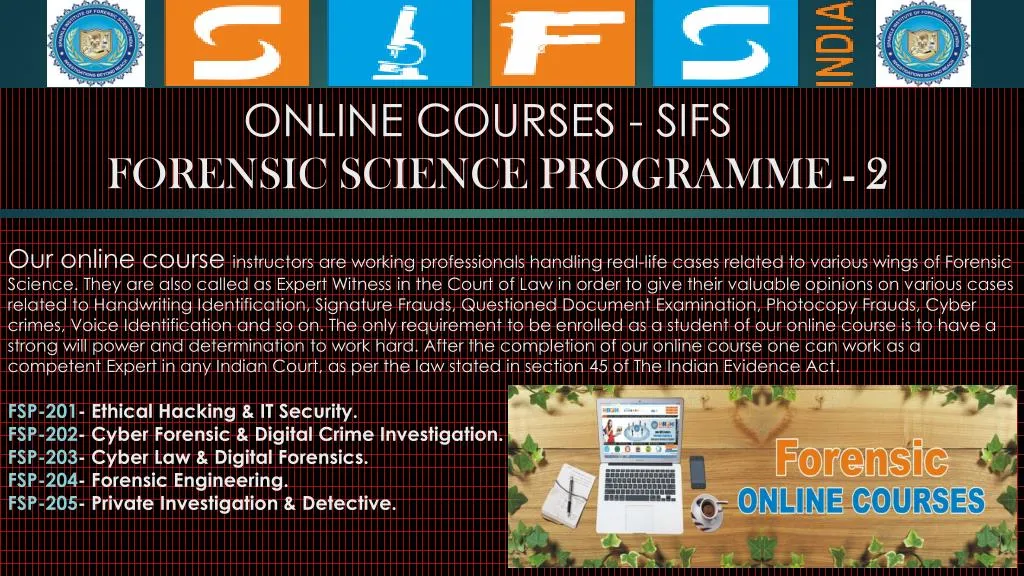 PPT - Accredited Forensic Courses online. Register Now PowerPoint ...