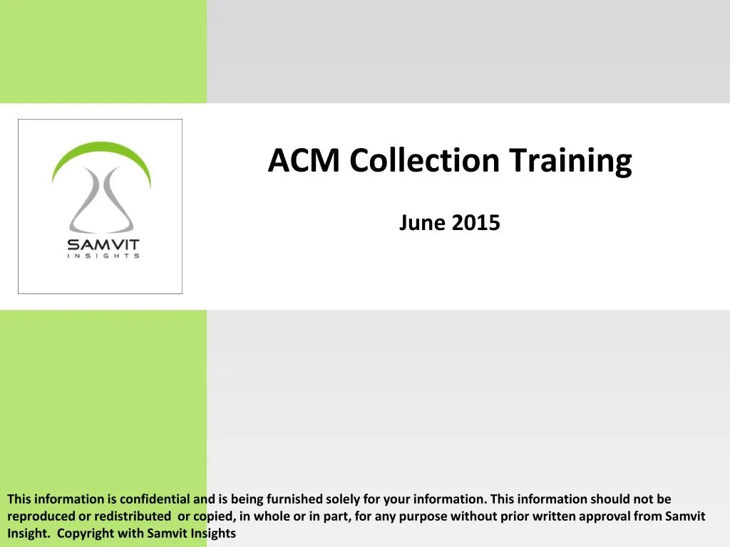 PPT - ACM Collection presentation PowerPoint Presentation, free ...