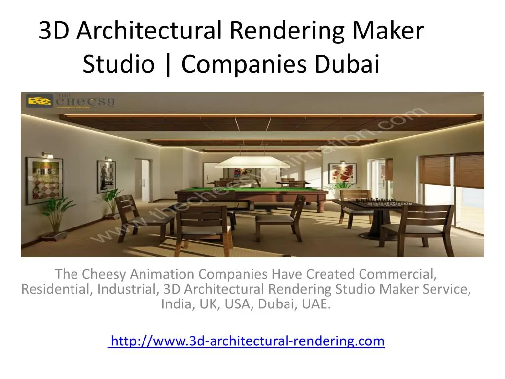 PPT - 3D Architectural Rendering Maker Studio | Companies Dubai ...