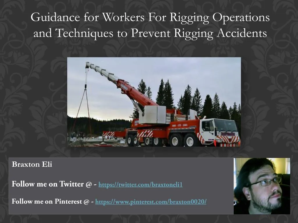 PPT - The major problems that refer to risks in the rigging sector ...