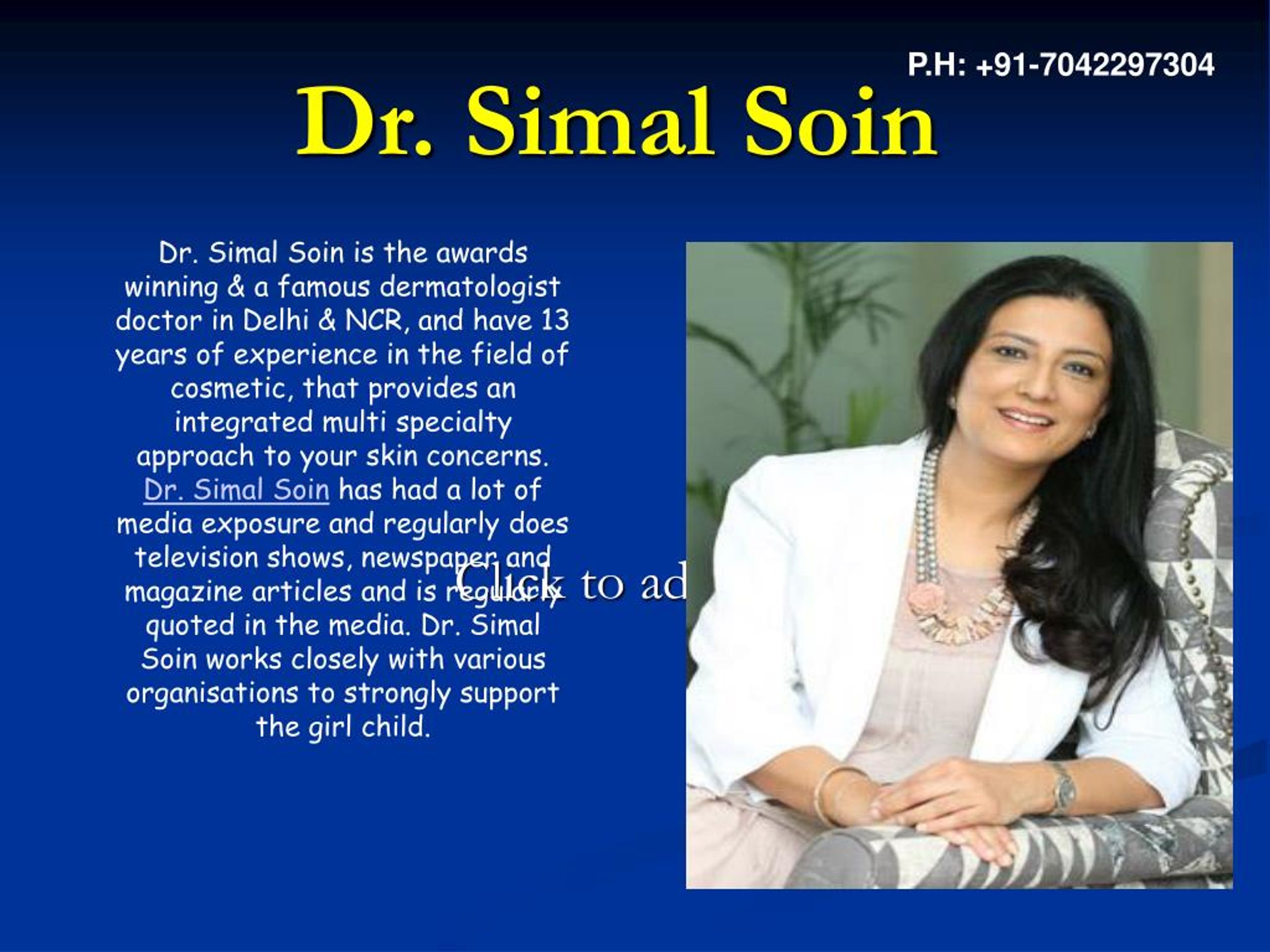 PPT - Dr. Simal Soin: Best Cosmetic Dermatologist in Delhi PowerPoint ...