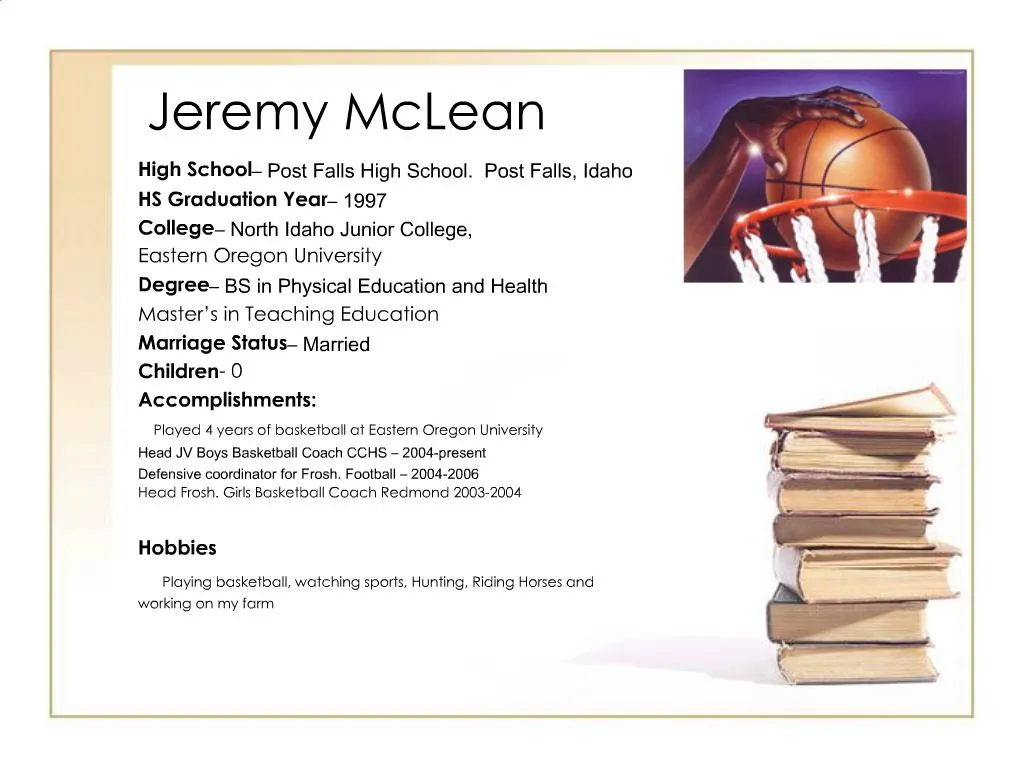 PPT - Jeremy McLean PowerPoint Presentation, free download - ID:716173