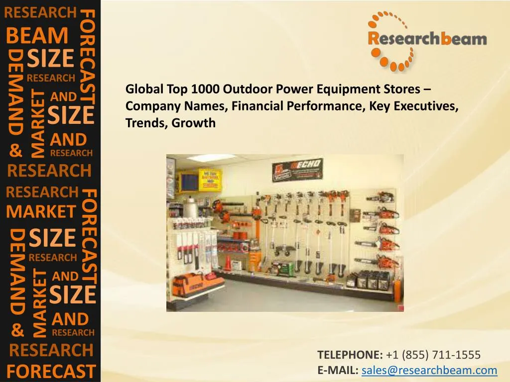 PPT - Global Outdoor Power Equipment Stores - Company Names PowerPoint ...