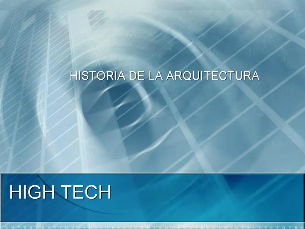 PPT - HIGH TECH PowerPoint Presentation, free download - ID:716552